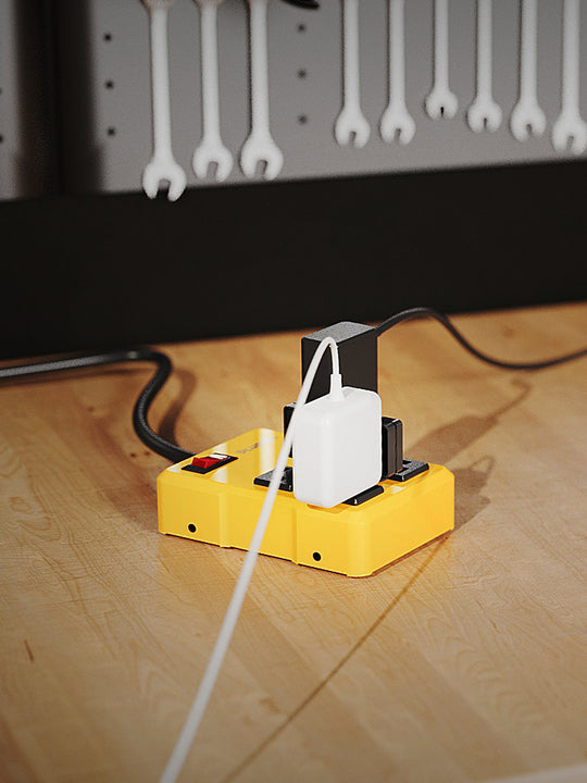 PLUGTUL Retractable Extension Cord Reel with LED Outlets & Circuit ...